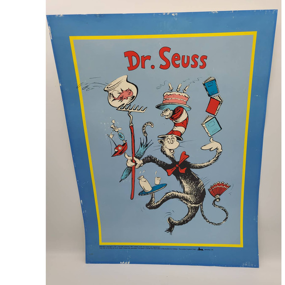 Peaceable Kingdom Press | Art | Vintage Cat In The Hat 985 Dr Seuss ...